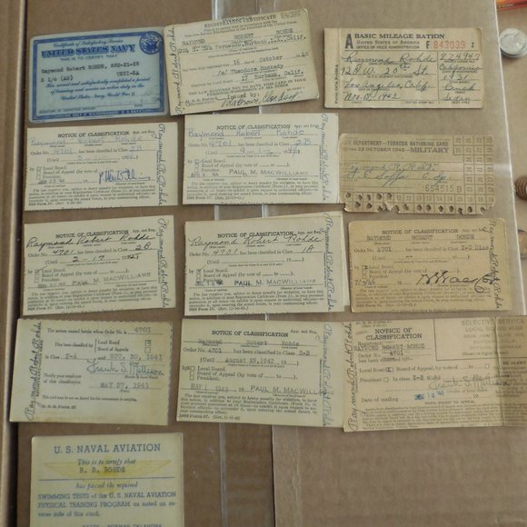 USA Navy | Other | Vintage Wwii Us Navy Sailor Original Documents Lot ...